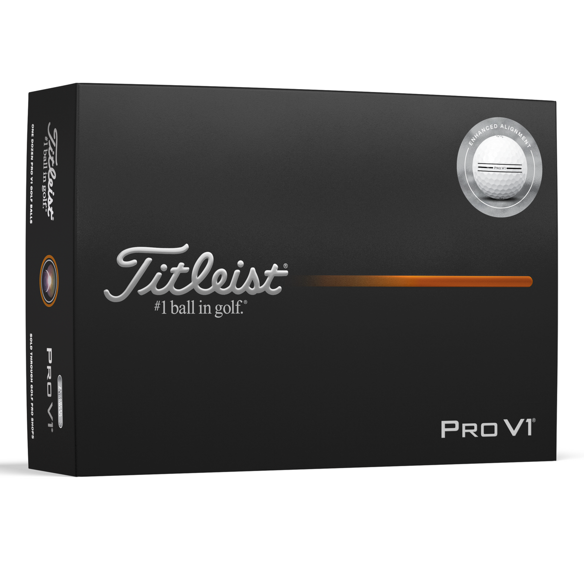 Titleist Pro V1 Enhanced Alignment Golf Balls 2025 - Dozen | Pin High Golf