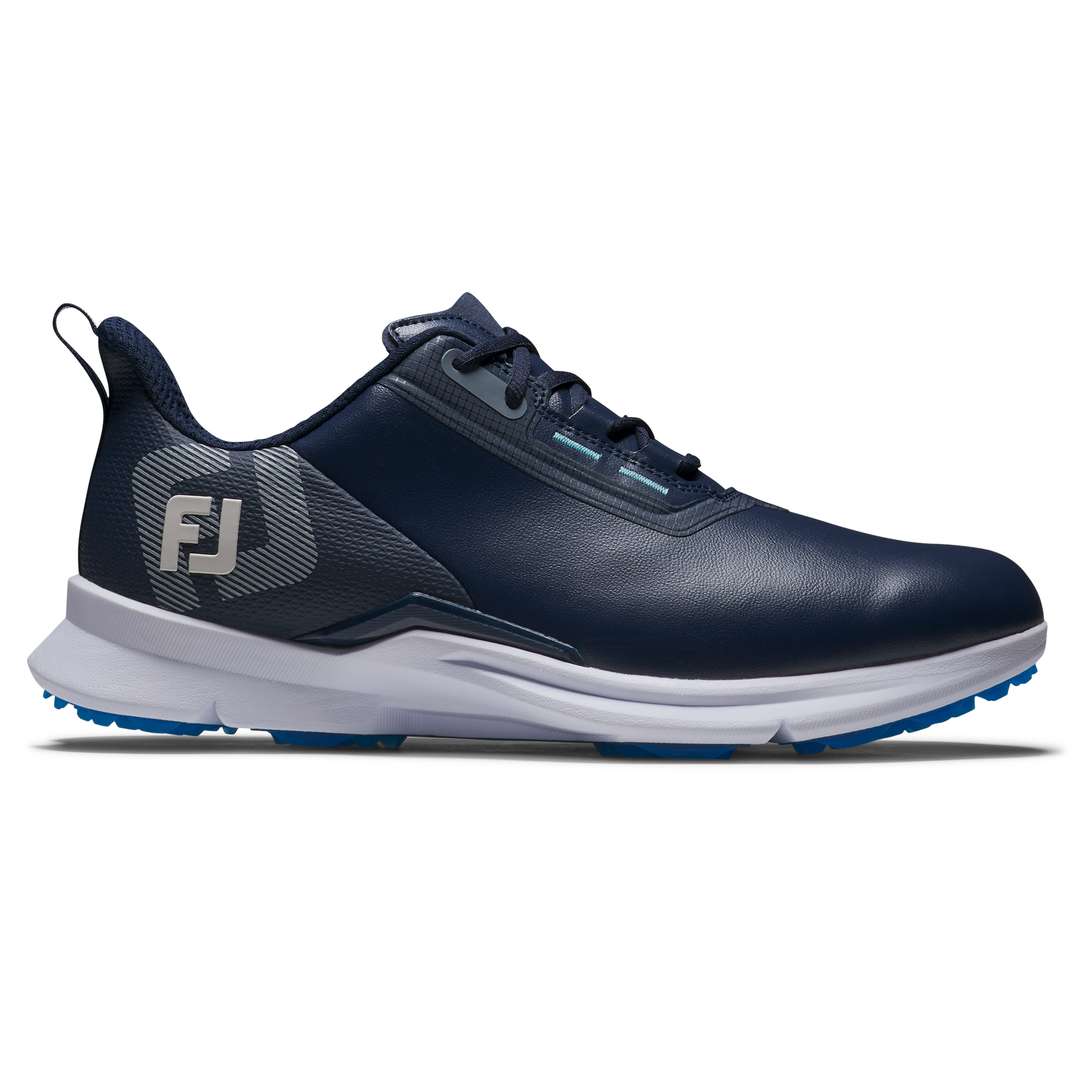 FootJoy Fuel Spikeless Golf Shoes - Navy/White/Blue — Pin High Golf