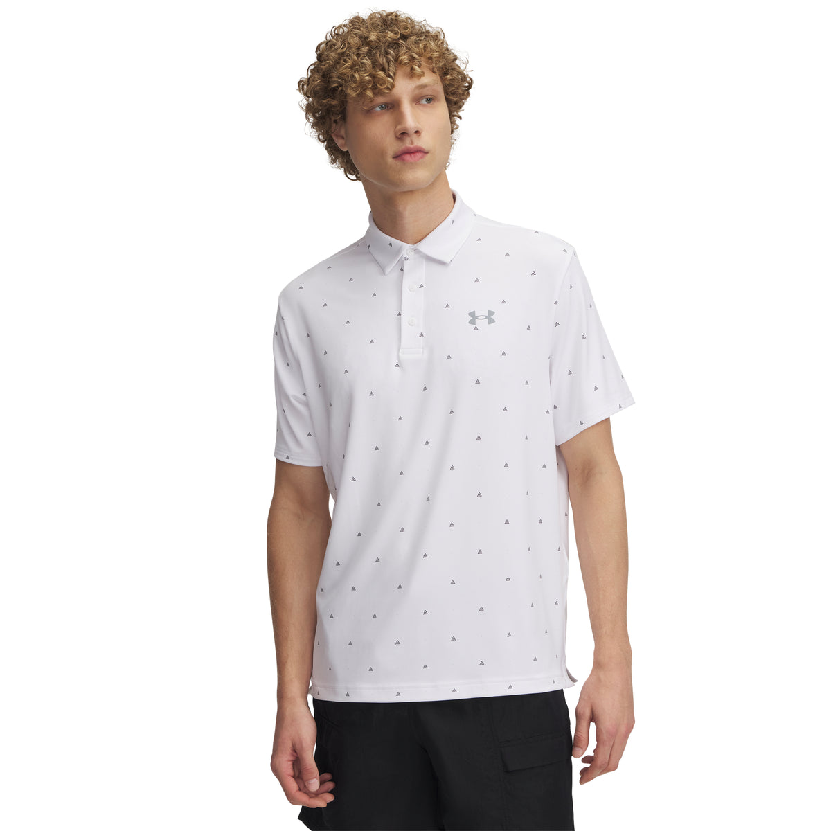 Under Armour Playoff 3.0 Golf Polo Shirt - White/Steel — Pin High Golf