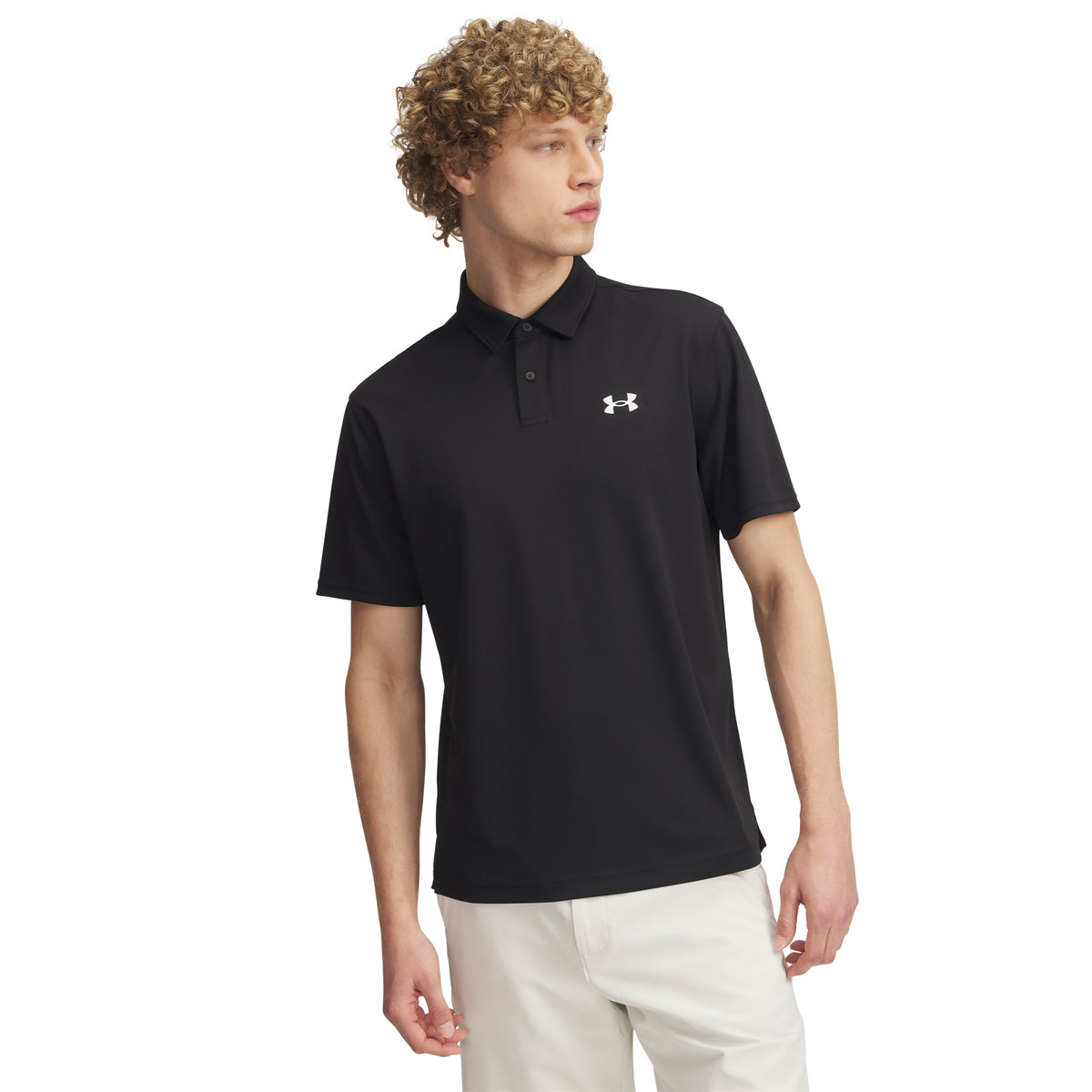 Under Armour T2G Printed Polo Golf Shirt - Black — Pin High Golf